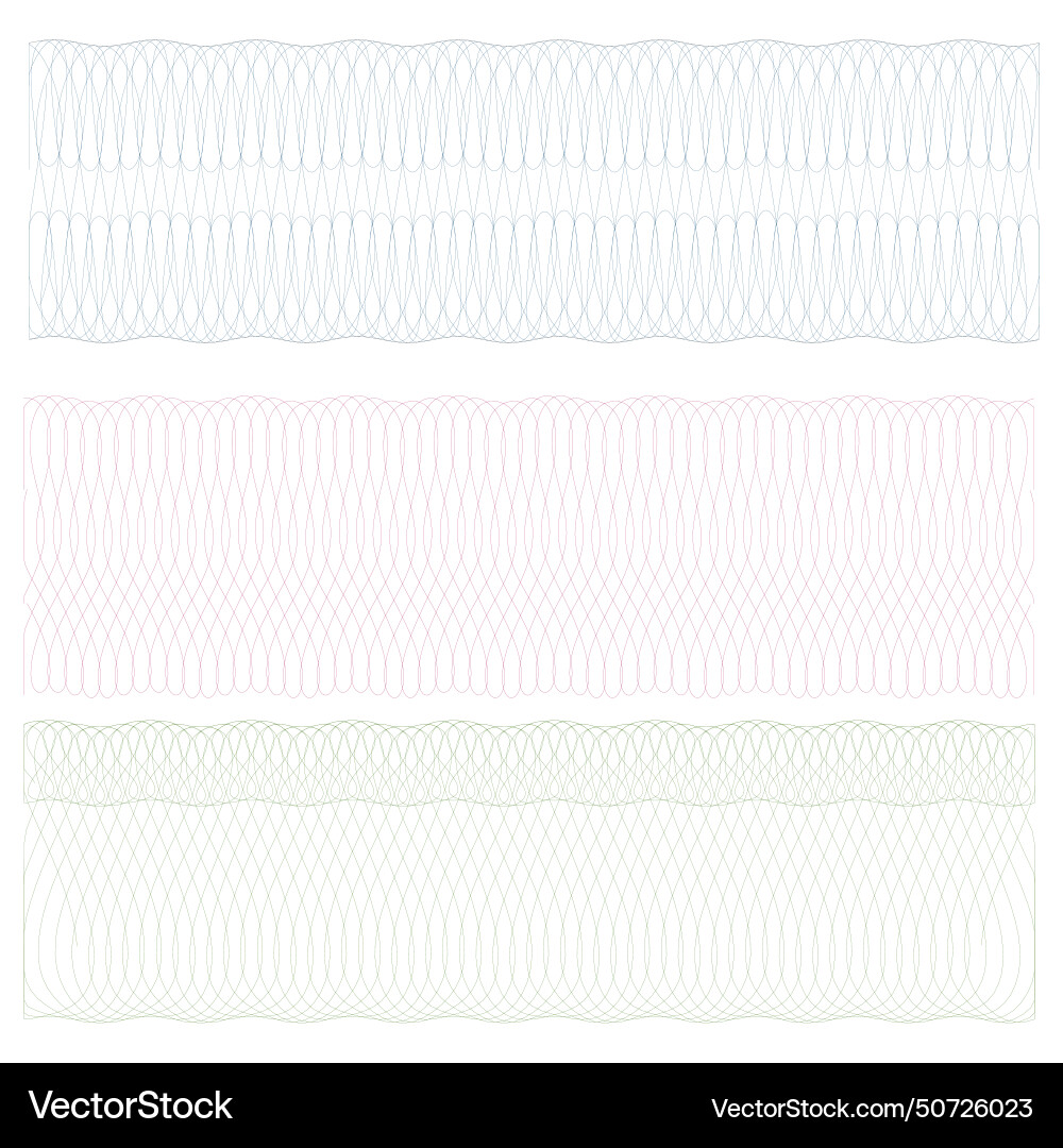 Watermark guilloche pattern Royalty Free Vector Image