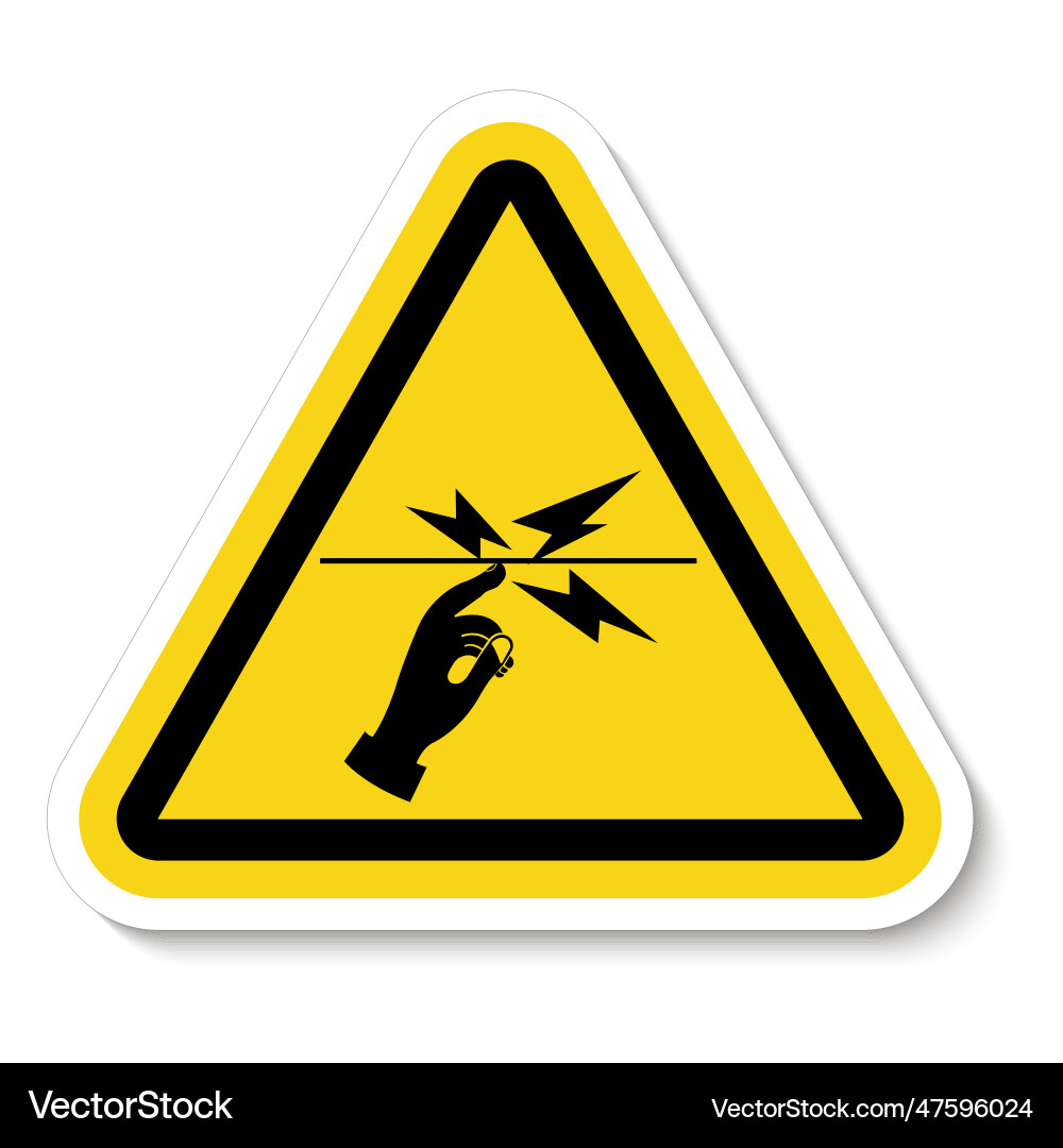 Do not touch symbol sign isolate on white Vector Image