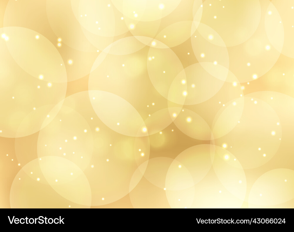 Golden Bokeh Lights Background – Royalty-Free Vector | VectorStock