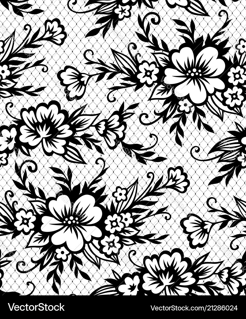 Lace seamless pattern Royalty Free Vector Image