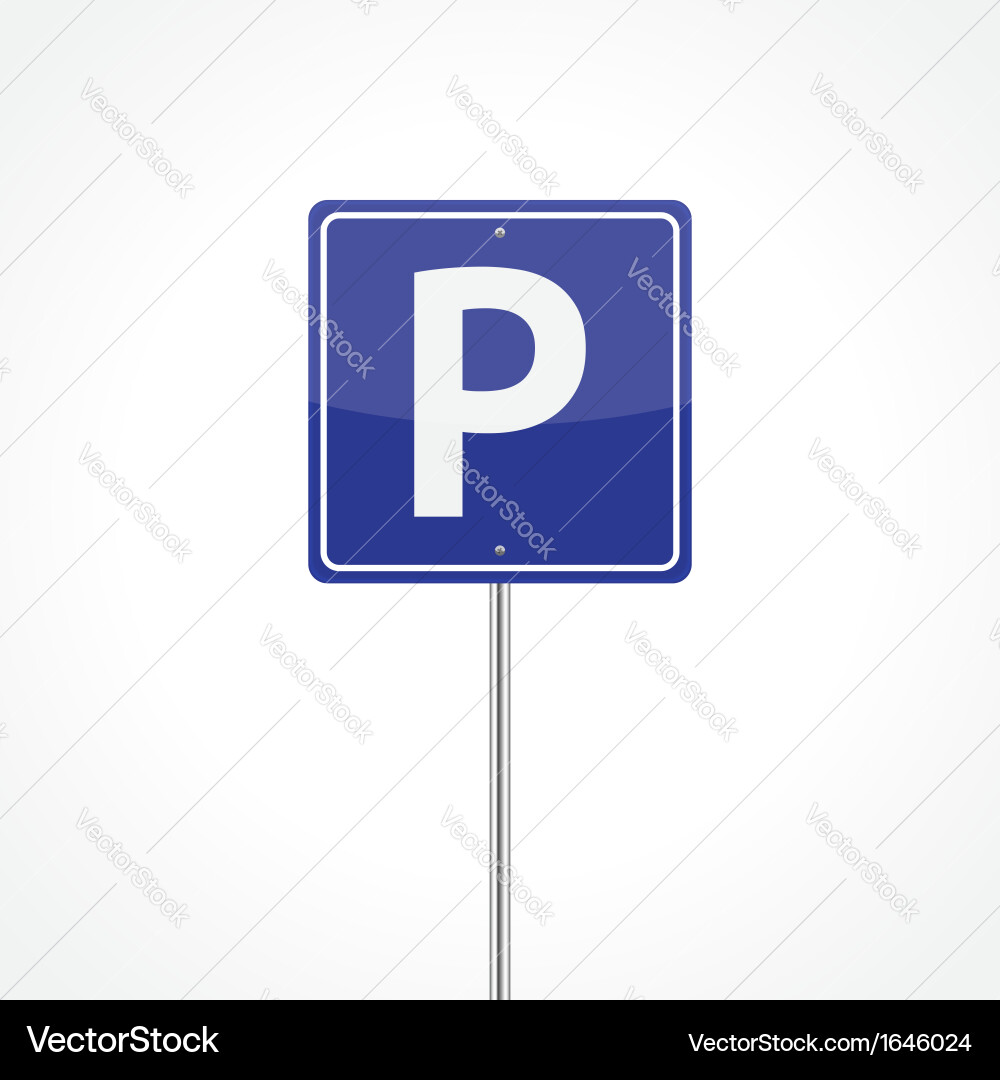 Parking sign Royalty Free Vector Image - VectorStock