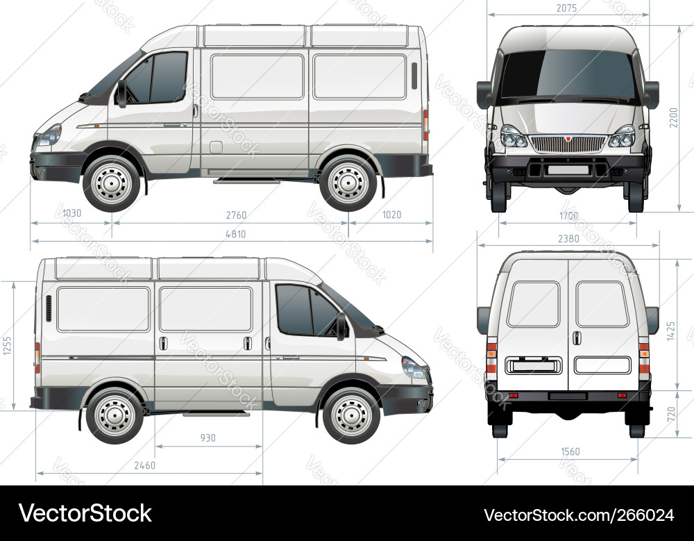 Van Royalty Free Vector Image - VectorStock