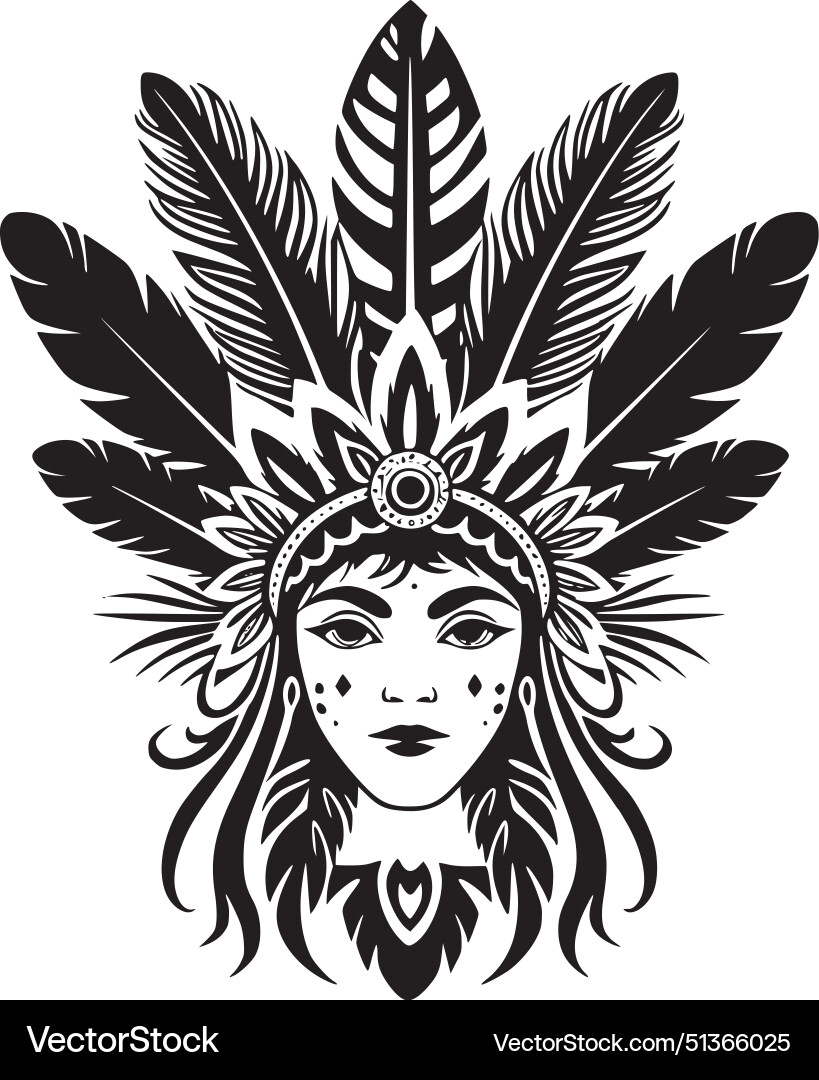 Boho - high quality logo ideal for t-shirt Vector Image