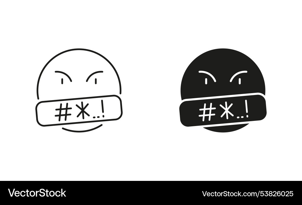 Customer negative emotion pictogram bad feedback Vector Image
