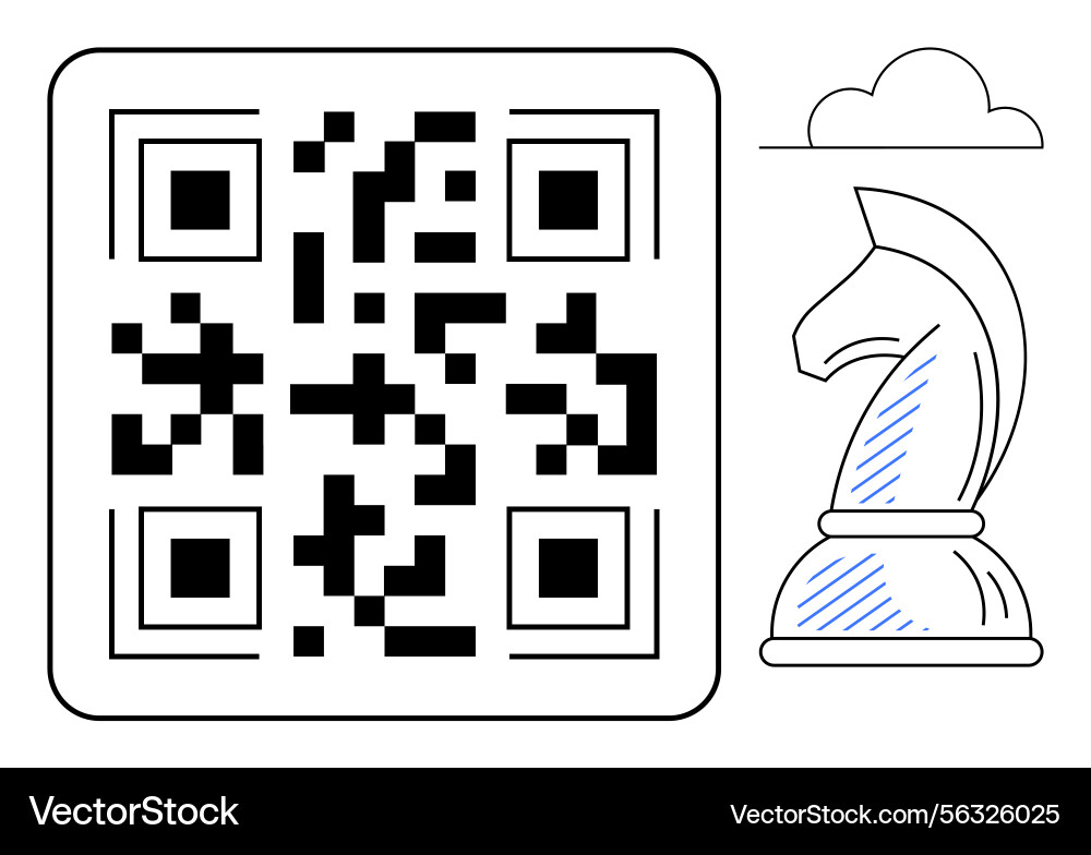 QR Code Strategy & Innovation Royalty Free Vector Image