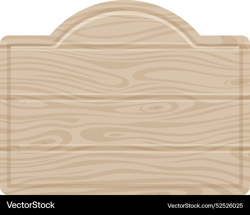 Timber texture board realistic wooden signboard Vector Image