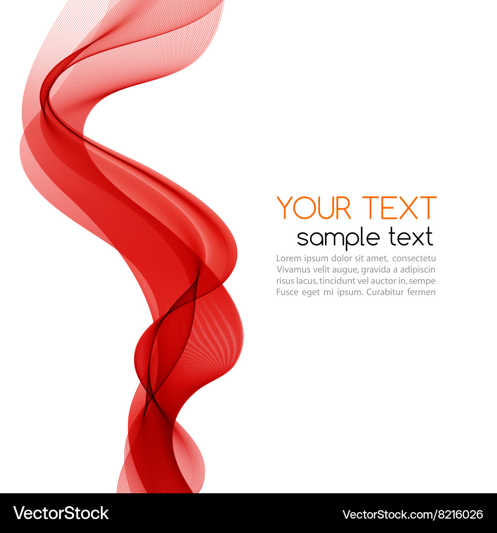 Abstract smooth wave motion Royalty Free Vector Image