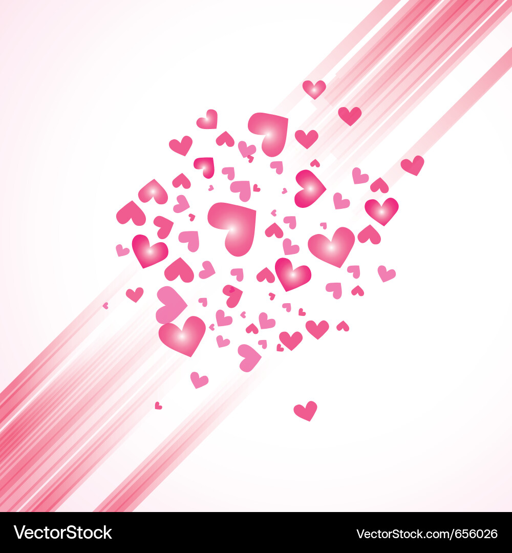 Heart background Royalty Free Vector Image - VectorStock