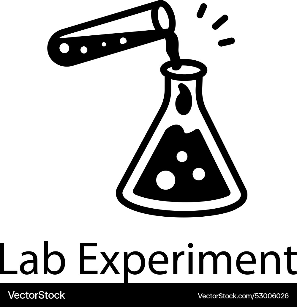 Lab experiment Royalty Free Vector Image - VectorStock
