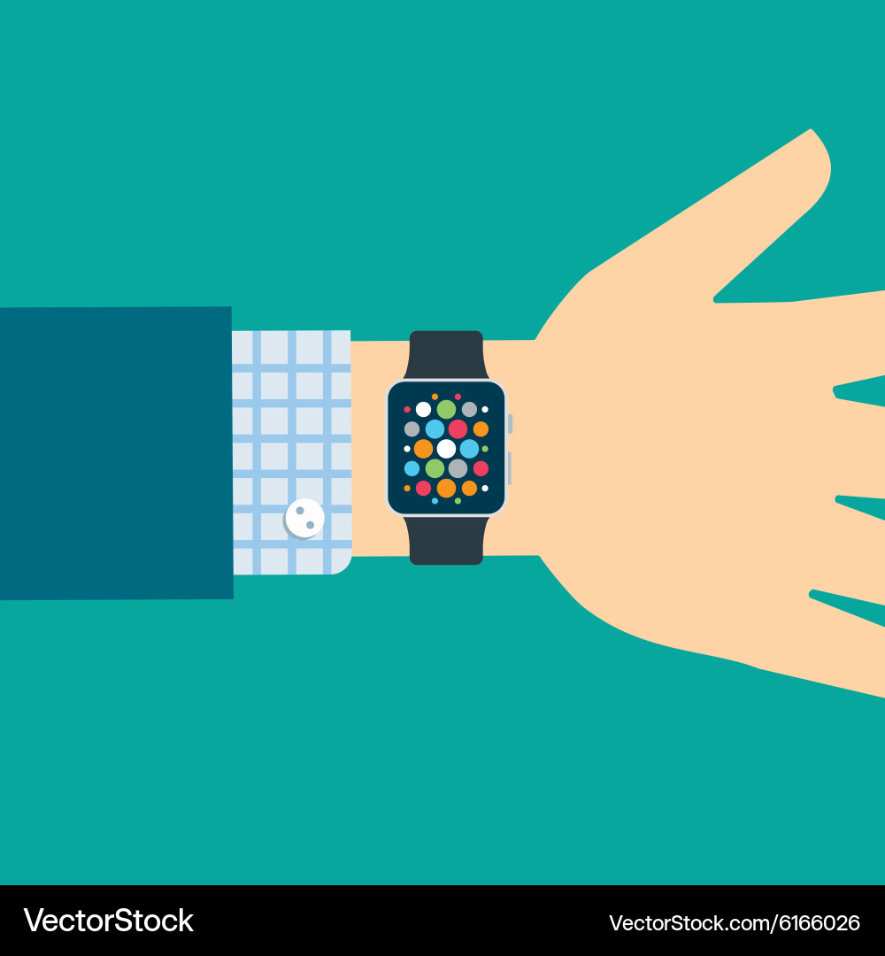 Smart watch Royalty Free Vector Image - VectorStock