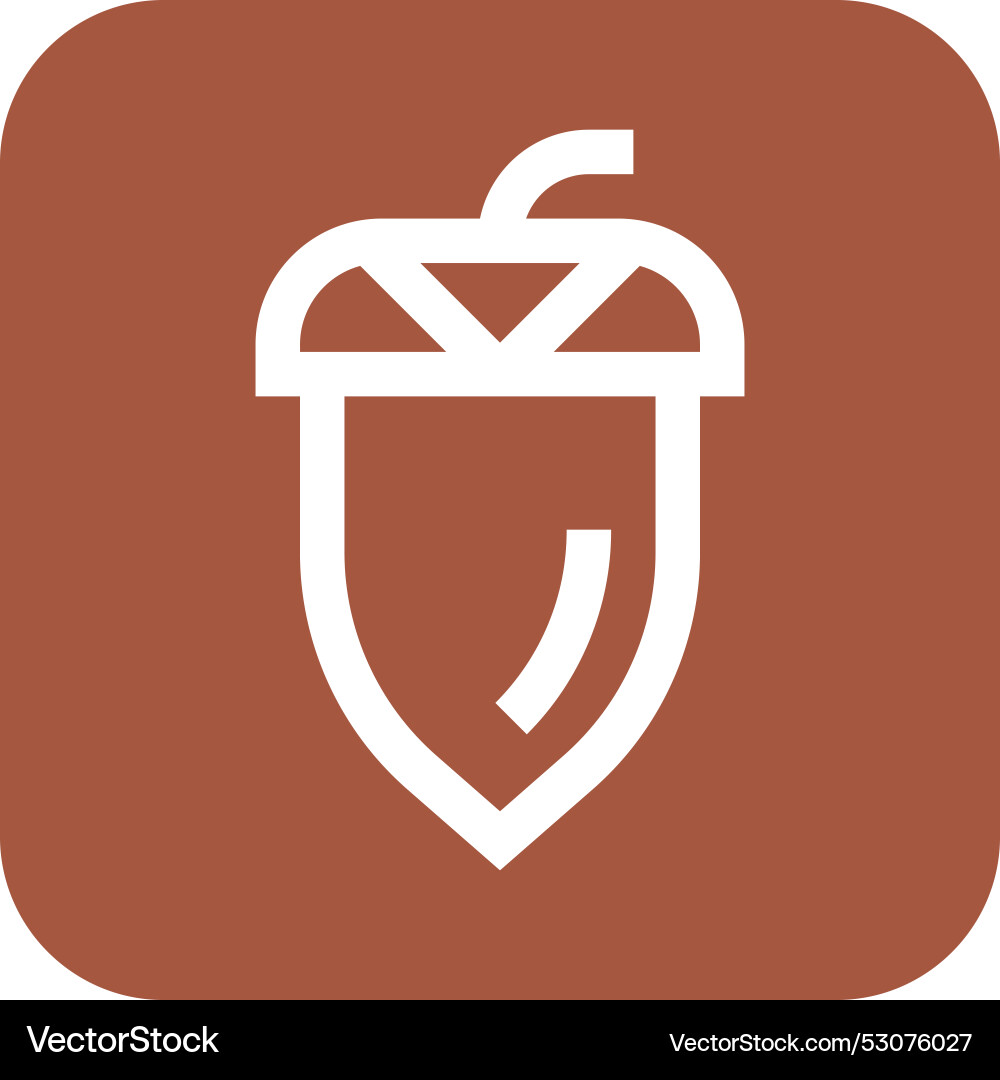 Acorn icon design Royalty Free Vector Image - VectorStock