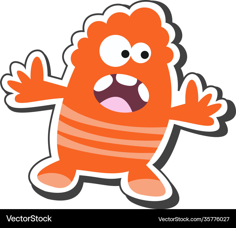 Cartoon creature Royalty Free Vector Image - VectorStock