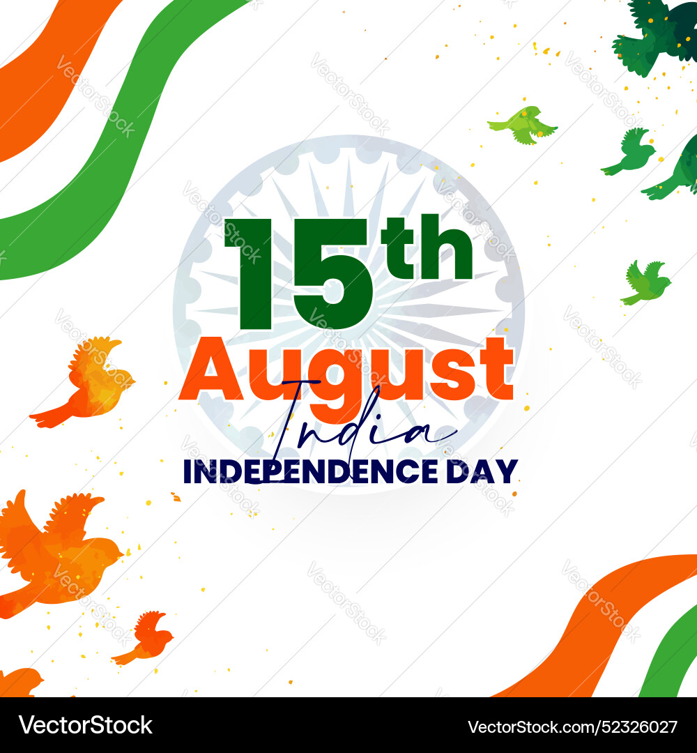 Indian independence day Royalty Free Vector Image