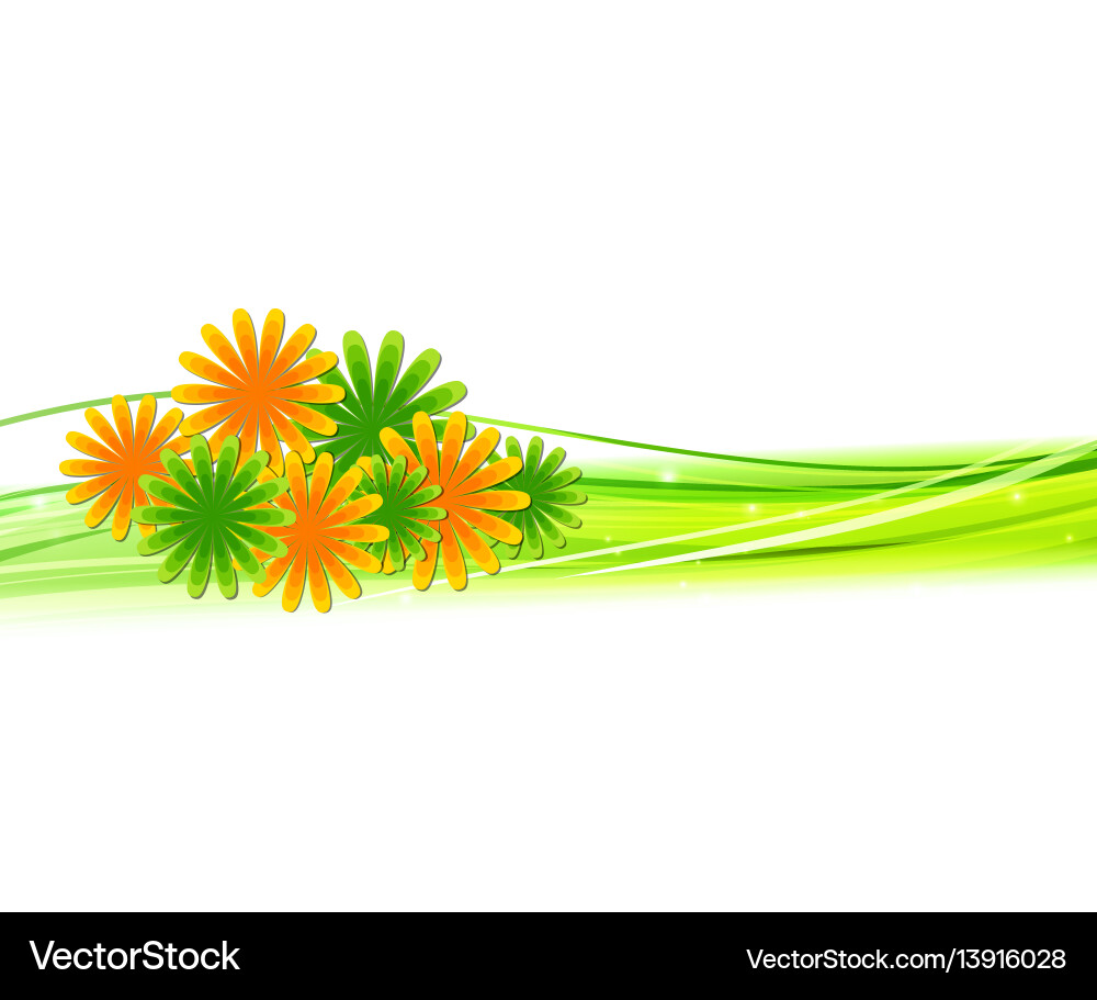 Beautiful flowers Royalty Free Vector Image - VectorStock
