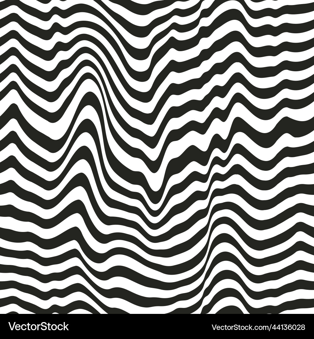 Black distortion line seamless texture Royalty Free Vector