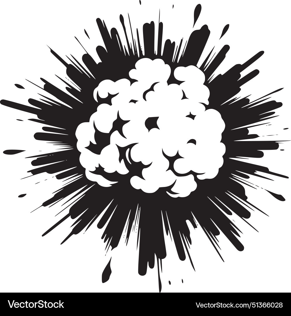 Boom - minimalist and simple silhouette Royalty Free Vector