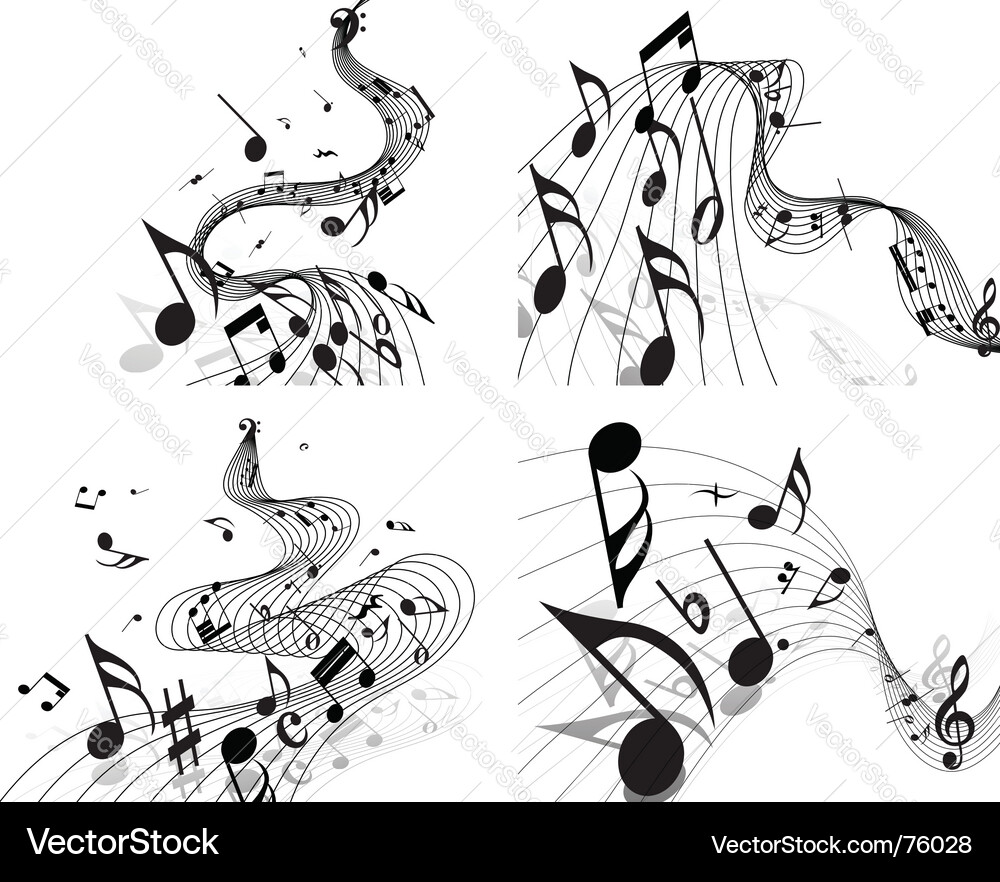 Musical Notes Composition Royalty Free Vector Image