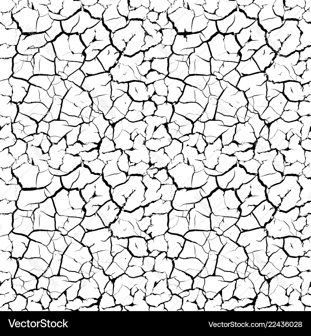 Seamless texture cracked effect Royalty Free Vector Image