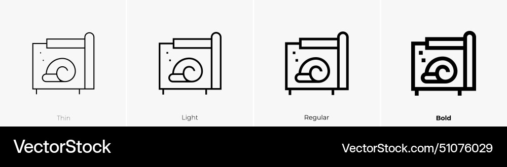 Captivity icon thin light regular and bold style Vector Image