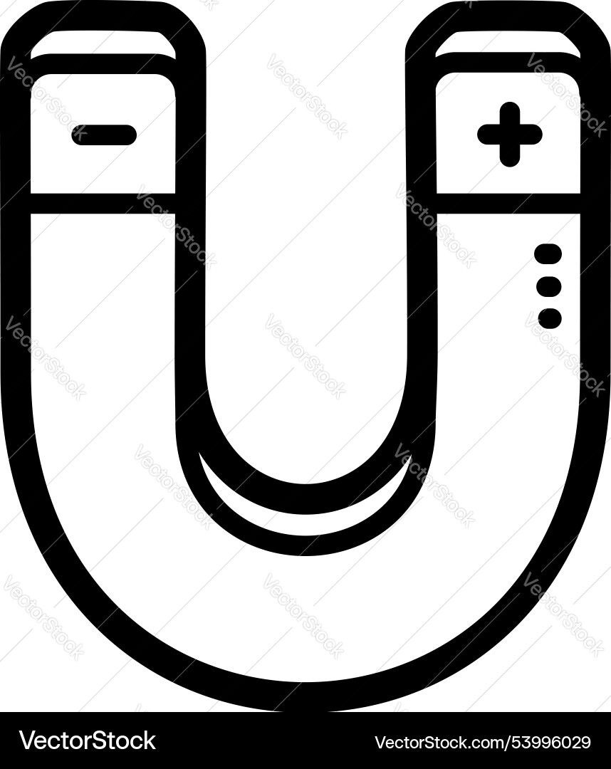 Magnet - laboratory icons Royalty Free Vector Image