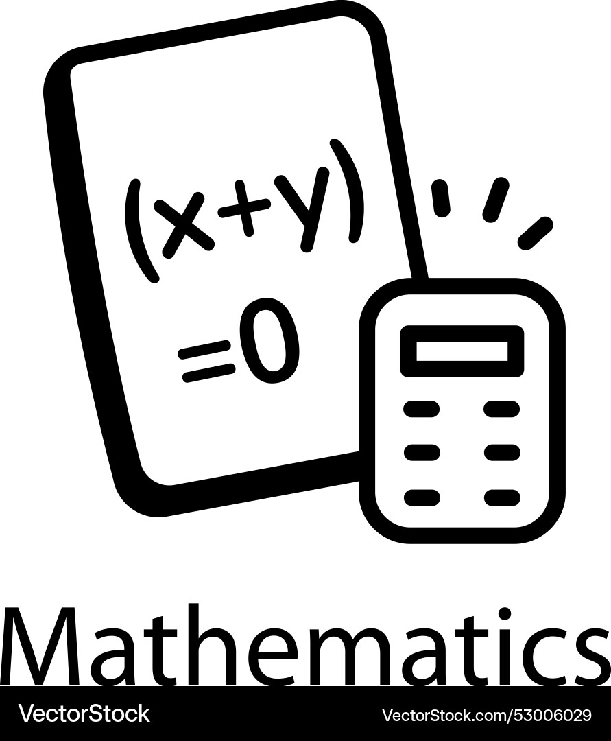 Mathematics Royalty Free Vector Image - VectorStock