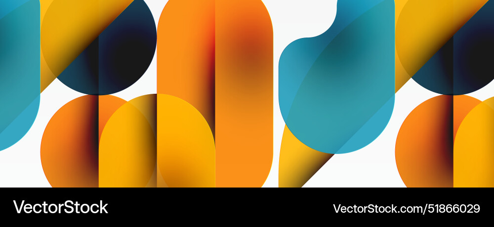 Minimal round shapes geometric abstract background