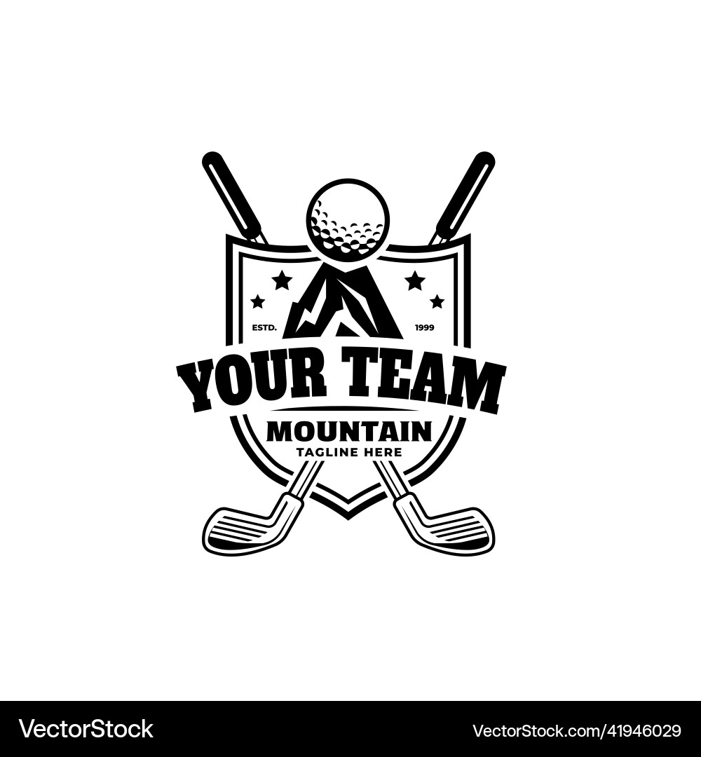 Professional Golf Logo Template Royalty Free Vector Image