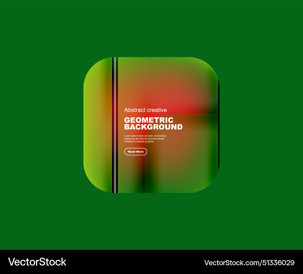 Round square geometric abstract background Vector Image