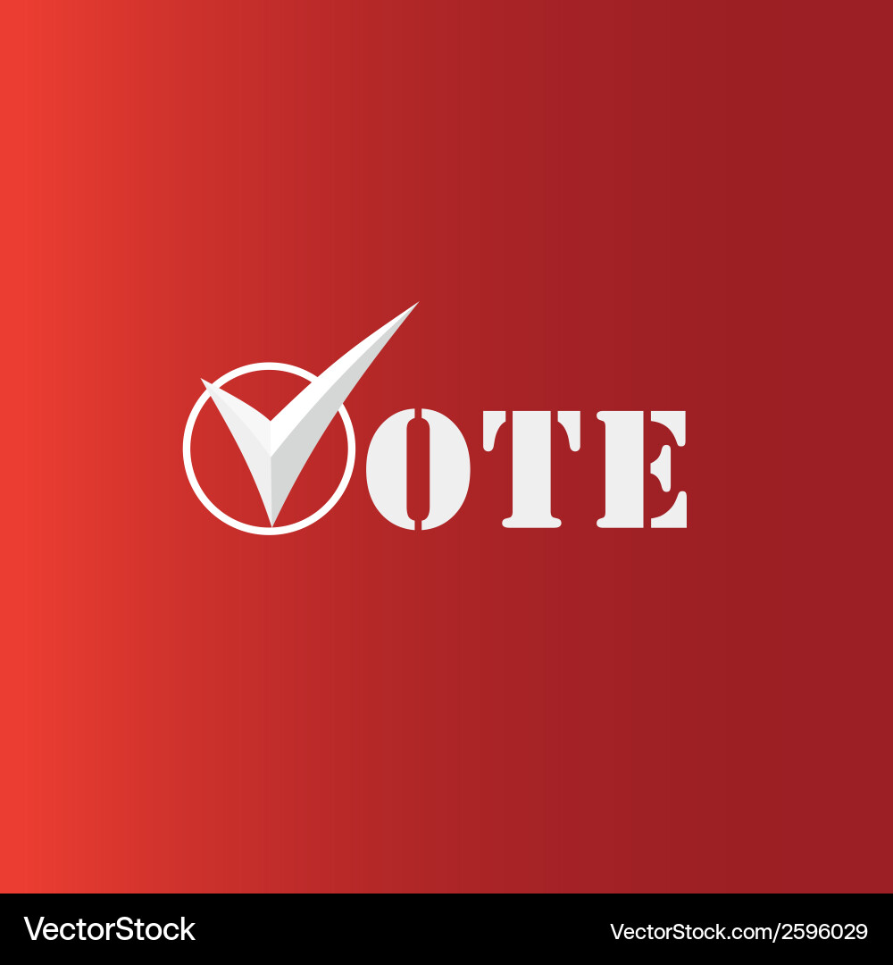 Voting Icons and Symbols Royalty Free Vector Image