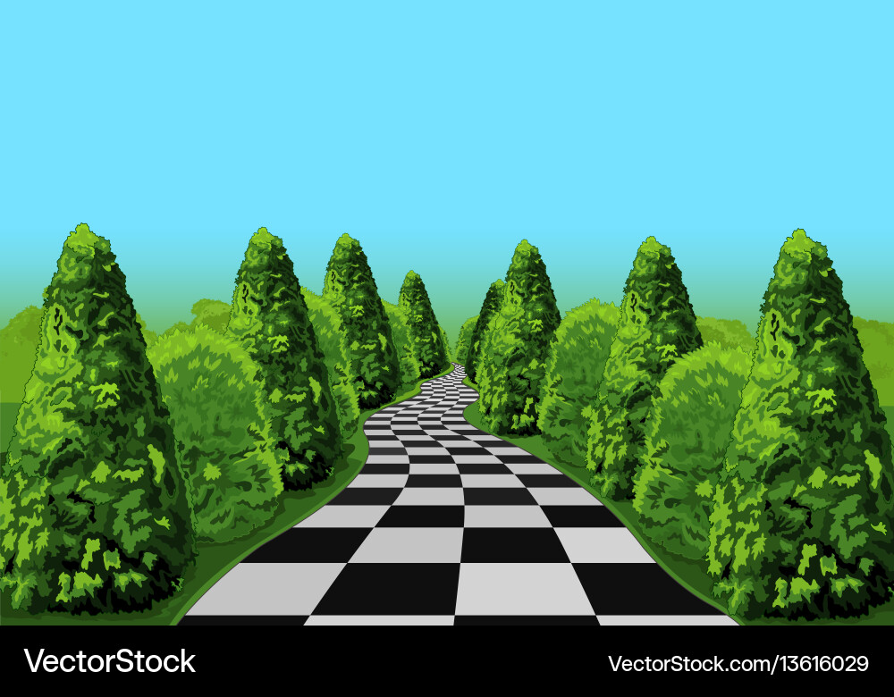 Wonderland road Royalty Free Vector Image - VectorStock