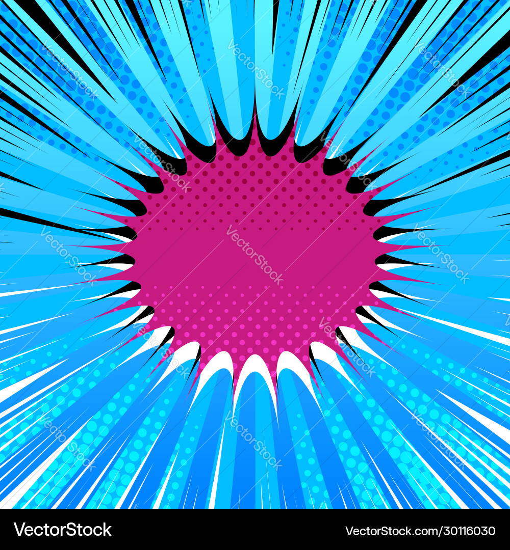Comic burst bright concept Royalty Free Vector Image