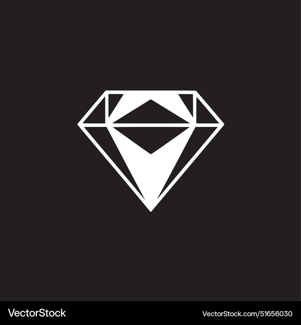 Diamond - high quality logo - ideal for t-shirt Vector Image