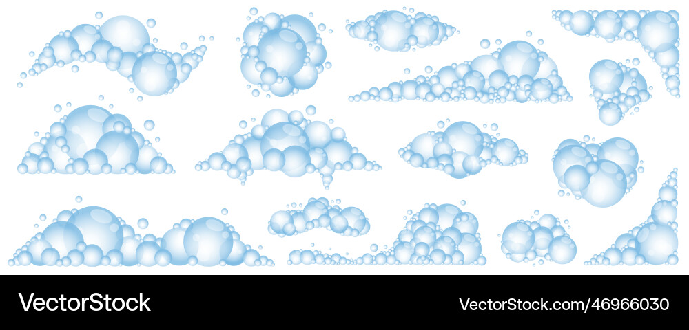 Foam Bubbles - Soap Suds Royalty Free Vector Image