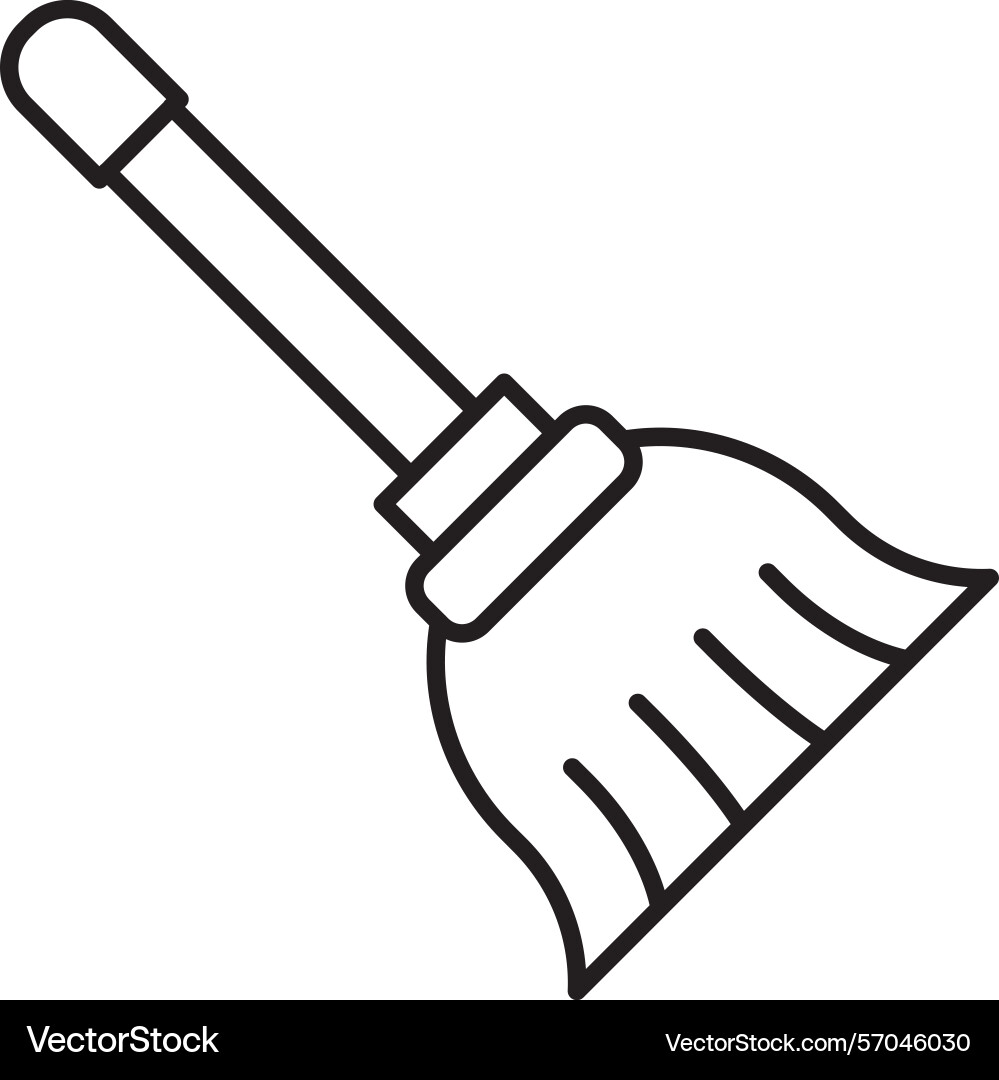 Mop line icon design Royalty Free Vector Image