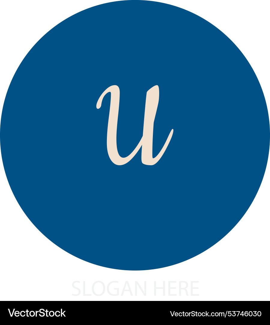 U logo Royalty Free Vector Image - VectorStock