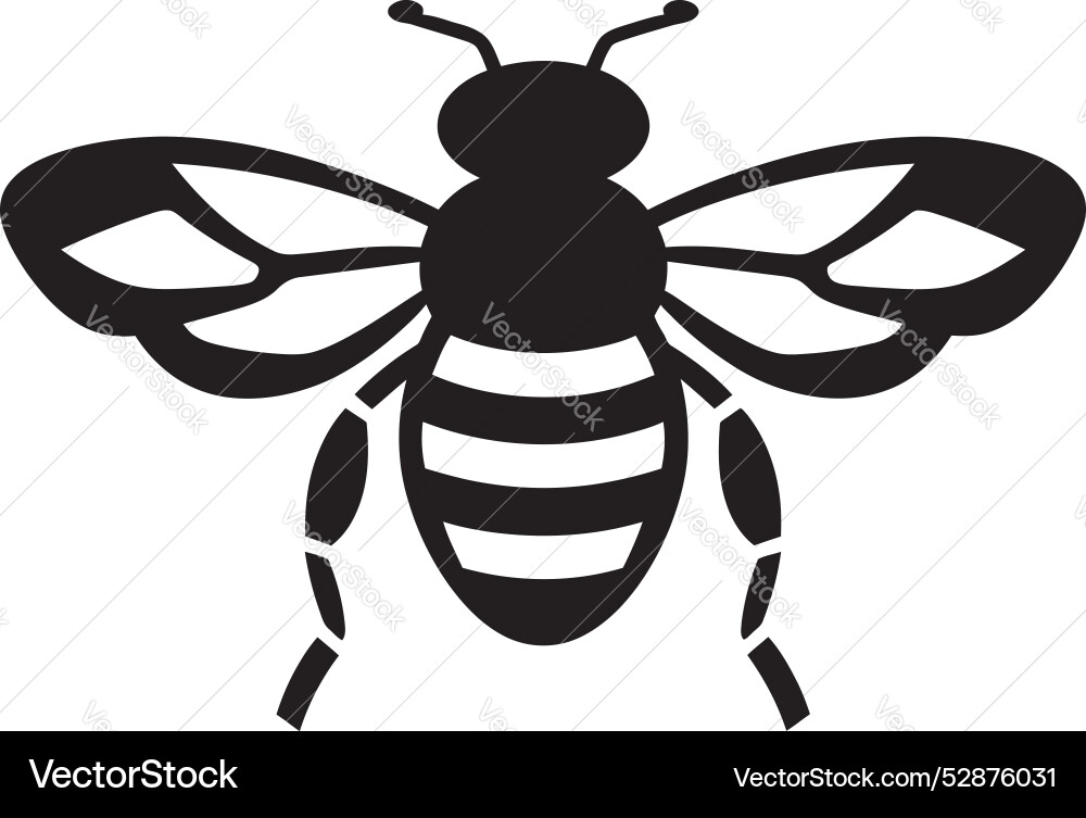Beehive sovereignty icon pollinator bee logo Vector Image