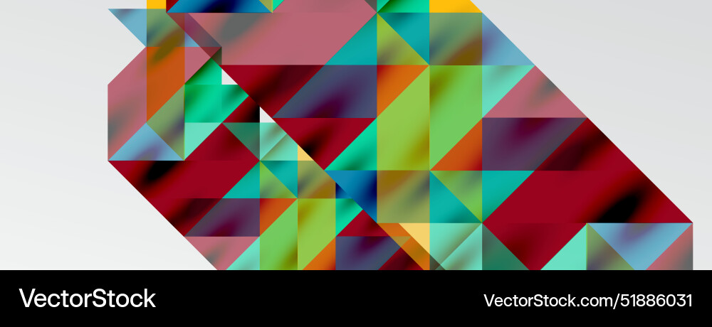 Tech minimal overlapping triangle shapes elements Vector Image