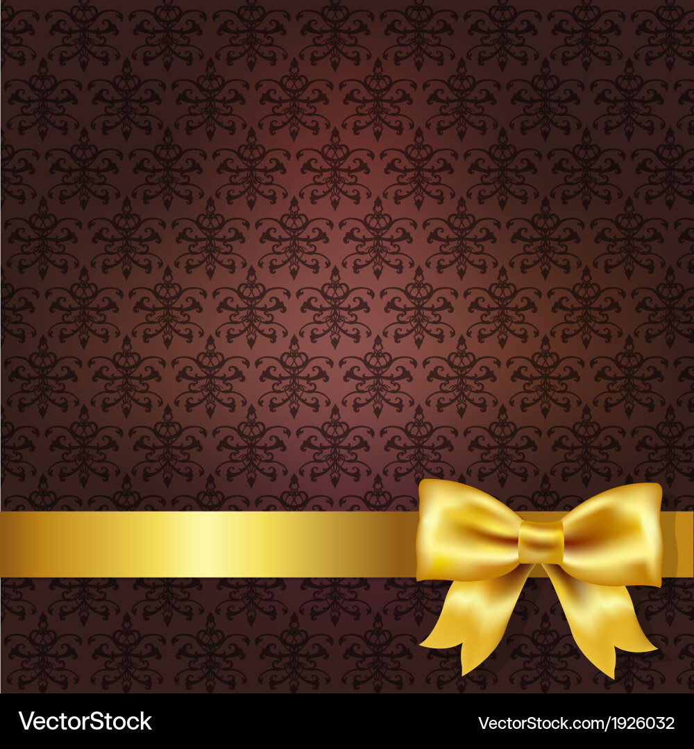 Dark red damask background Royalty Free Vector Image