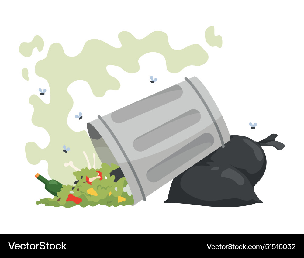 Garbage or waste icon plastic container Royalty Free Vector