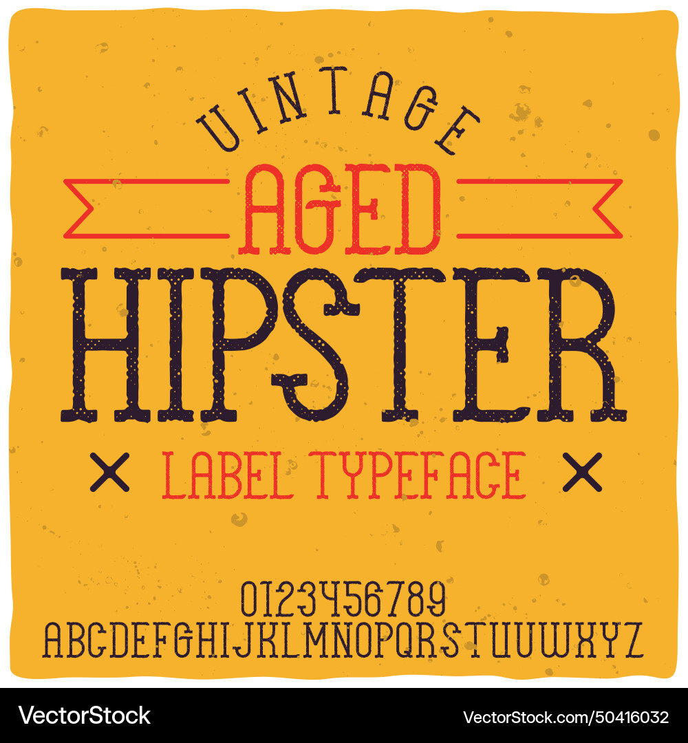 Good handcrafted font for any label design Vector Image