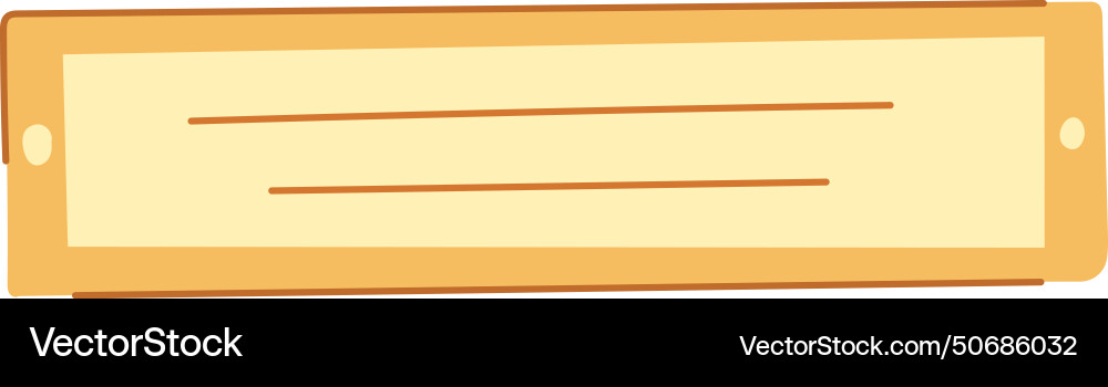 Plate nameplate cartoon Royalty Free Vector Image