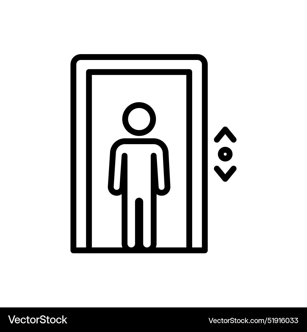 Elevator lift icon set vertical transport Vector Image