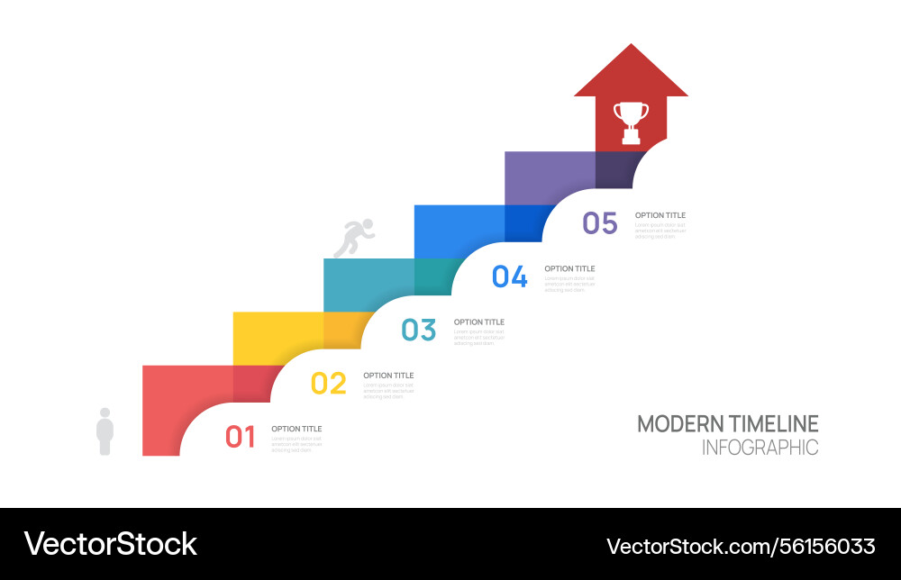 Infographic business timeline arrow template Vector Image