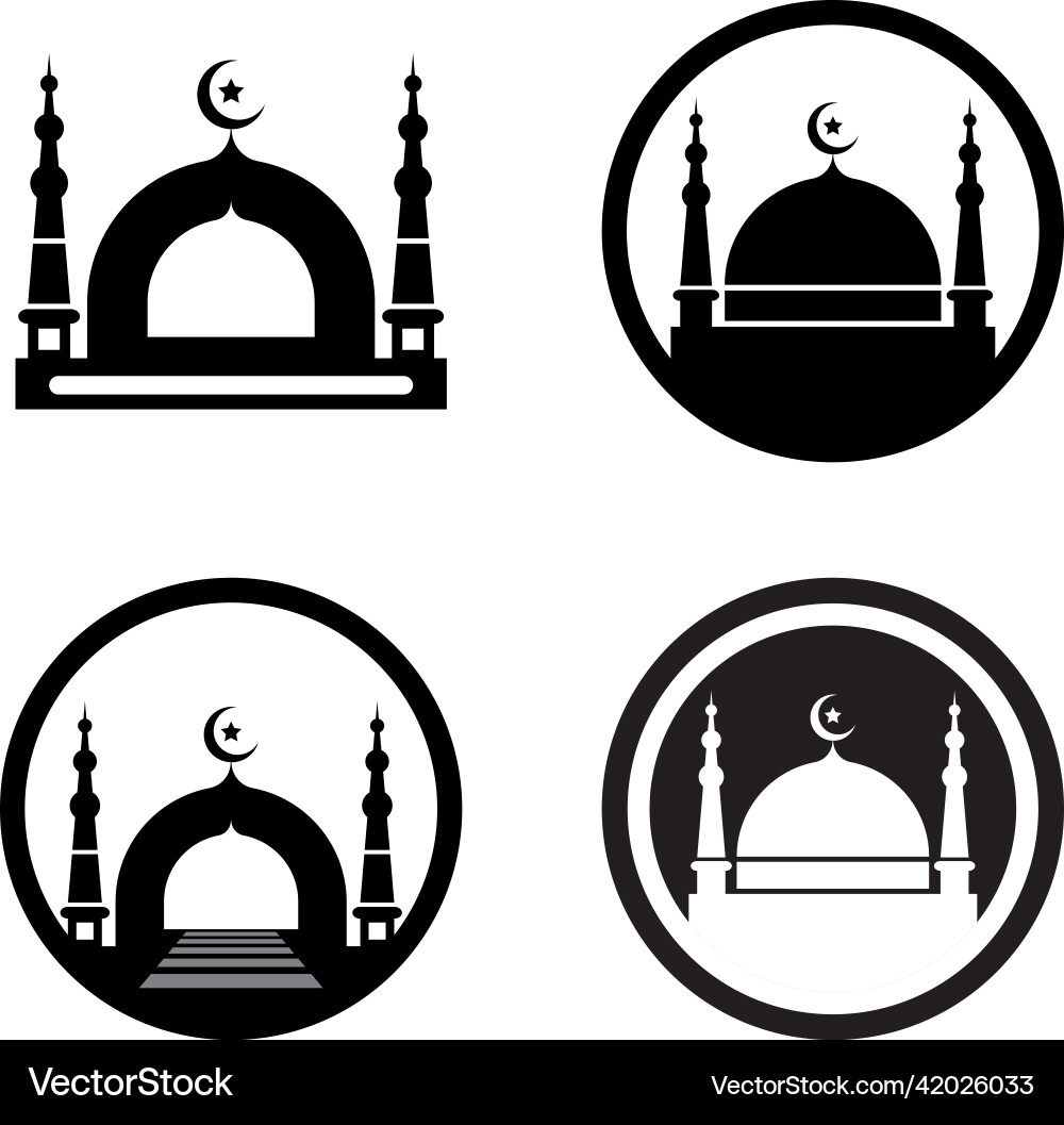 Islamic symbol and logo Royalty Free Vector Image