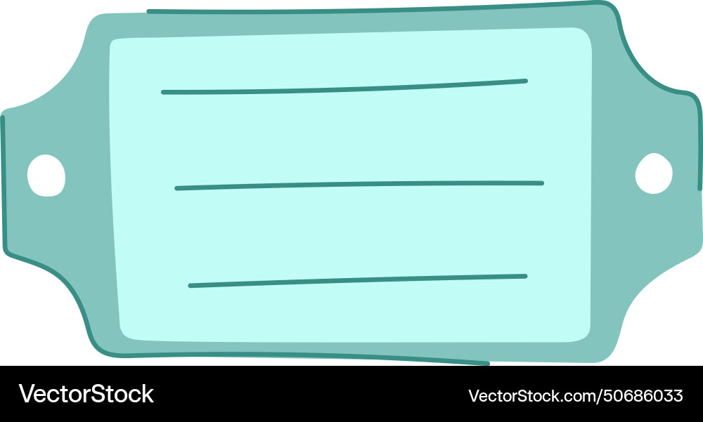 Name nameplate cartoon Royalty Free Vector Image