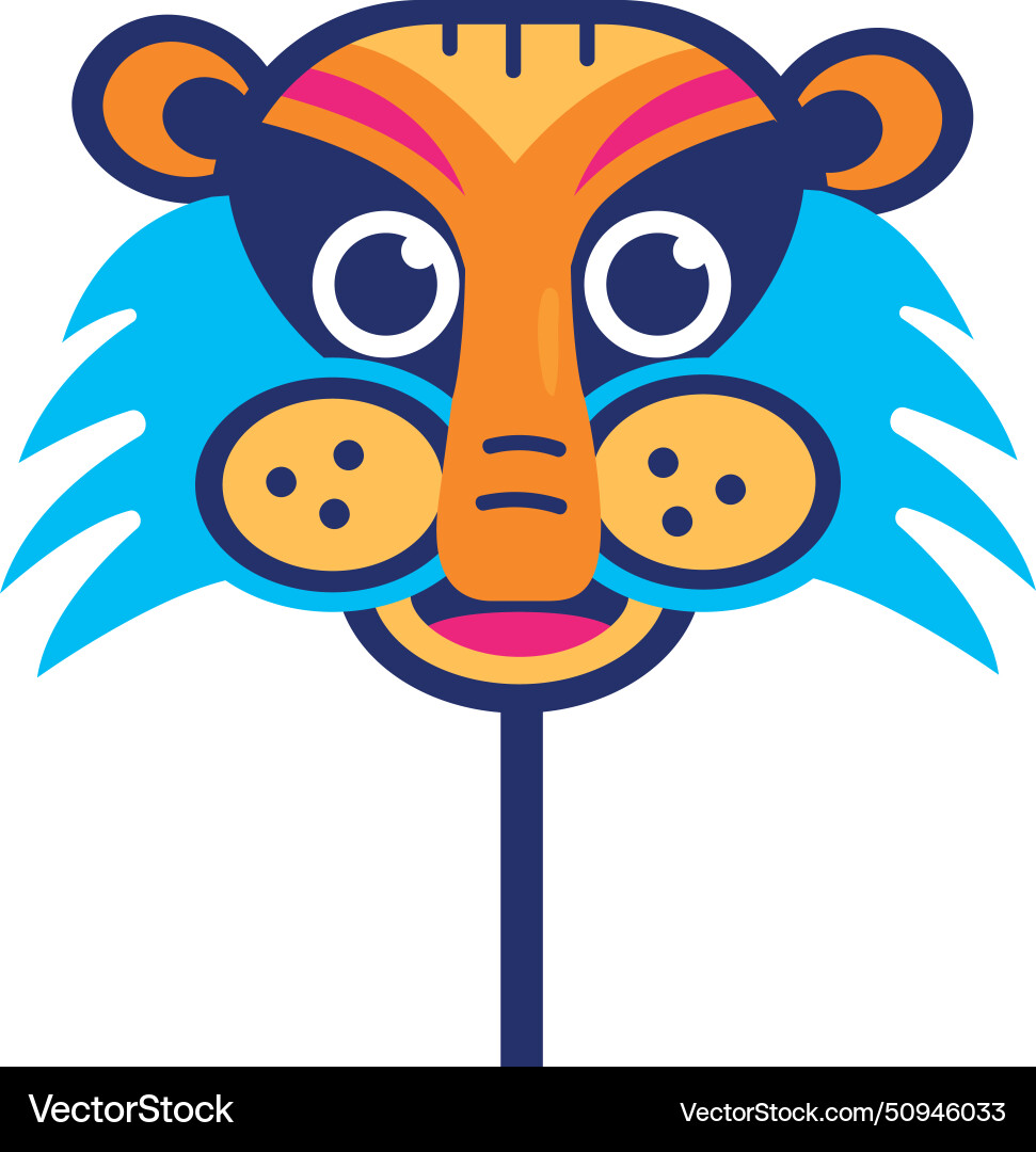 Pohela boishakh mask Royalty Free Vector Image