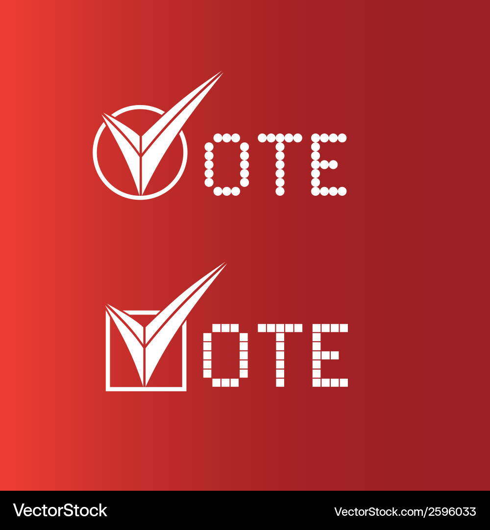 Voting symbols Royalty Free Vector Image - VectorStock