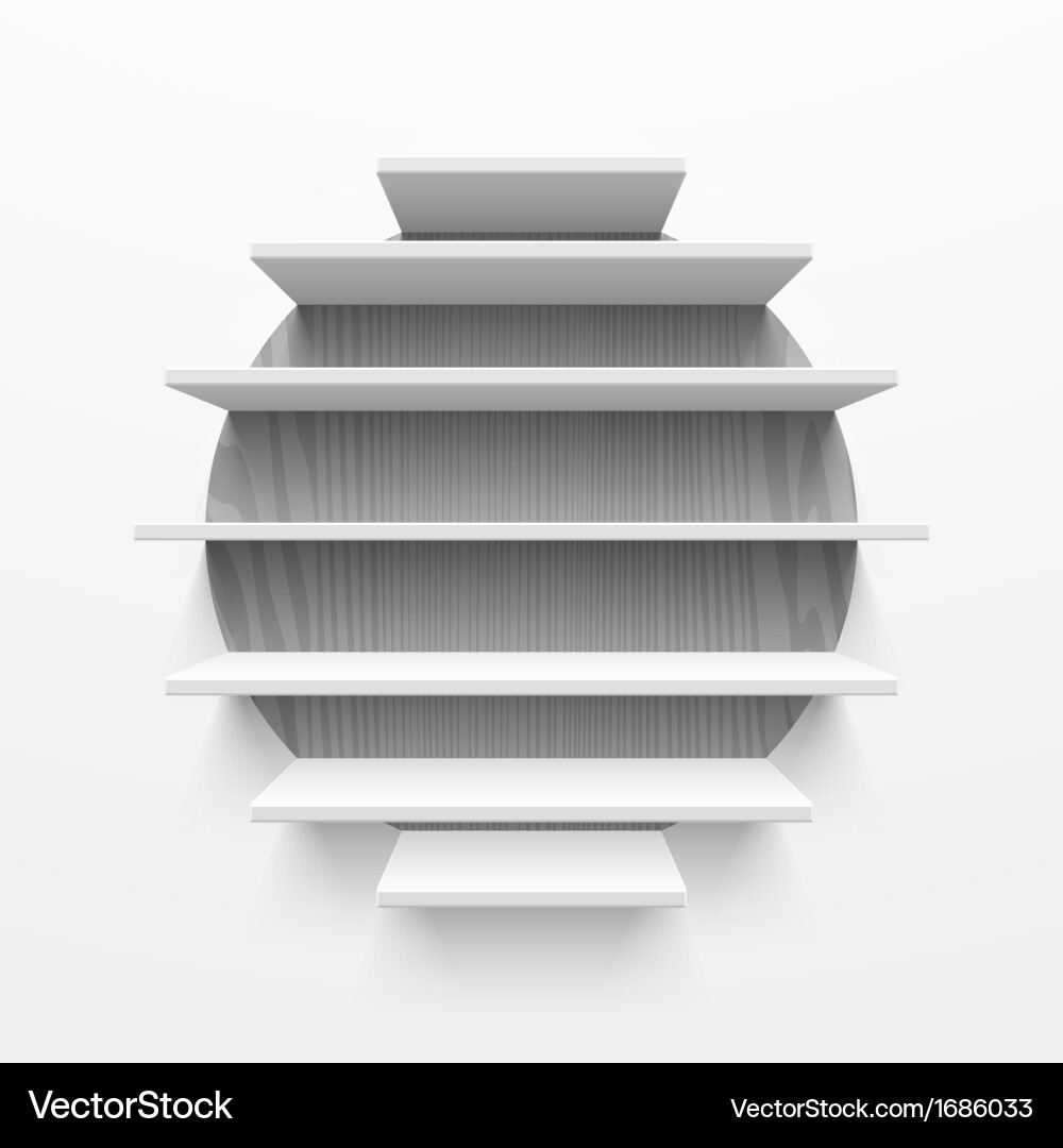 Wall shelves Royalty Free Vector Image - VectorStock