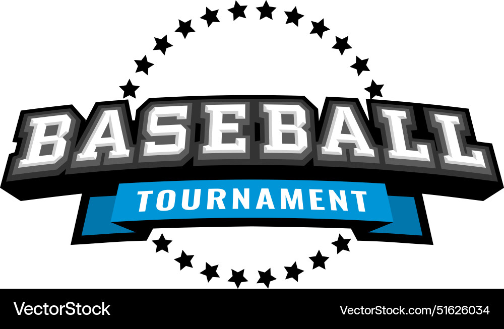Baseball logo emblem Royalty Free Vector Image