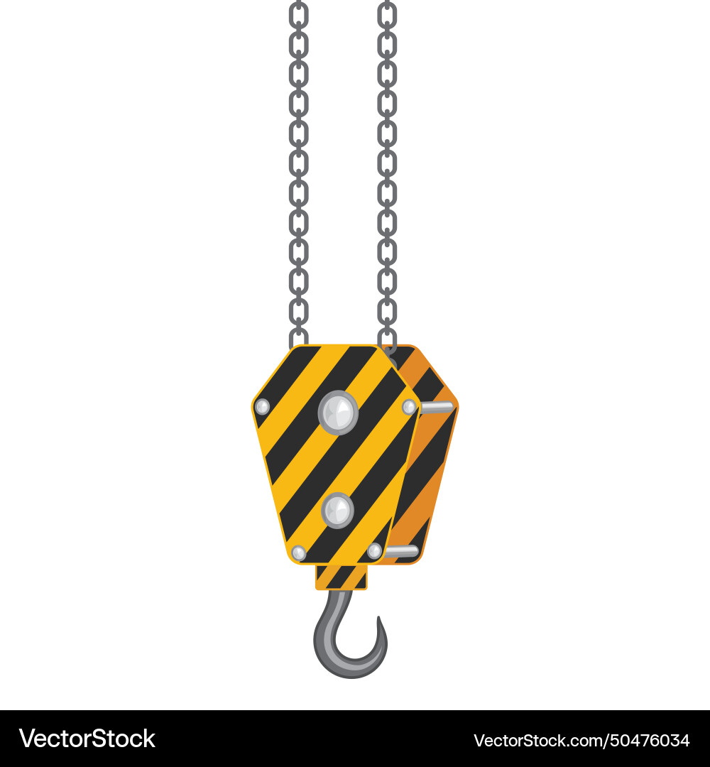 Crane hook element concept design template Vector Image